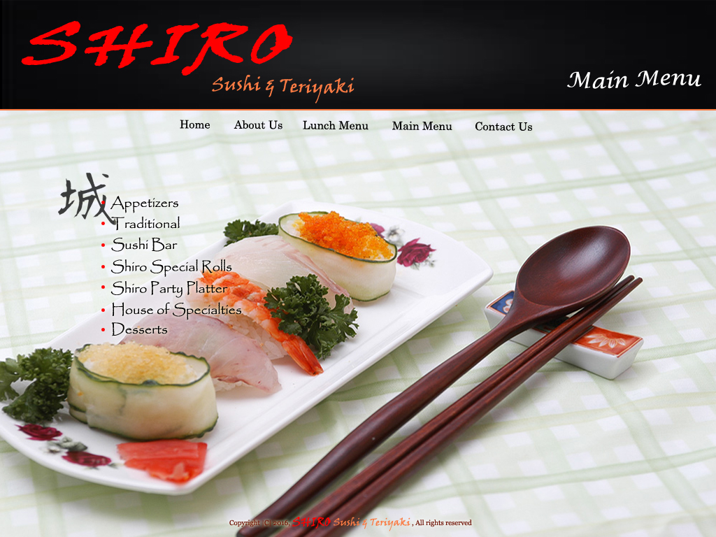 Main Menu